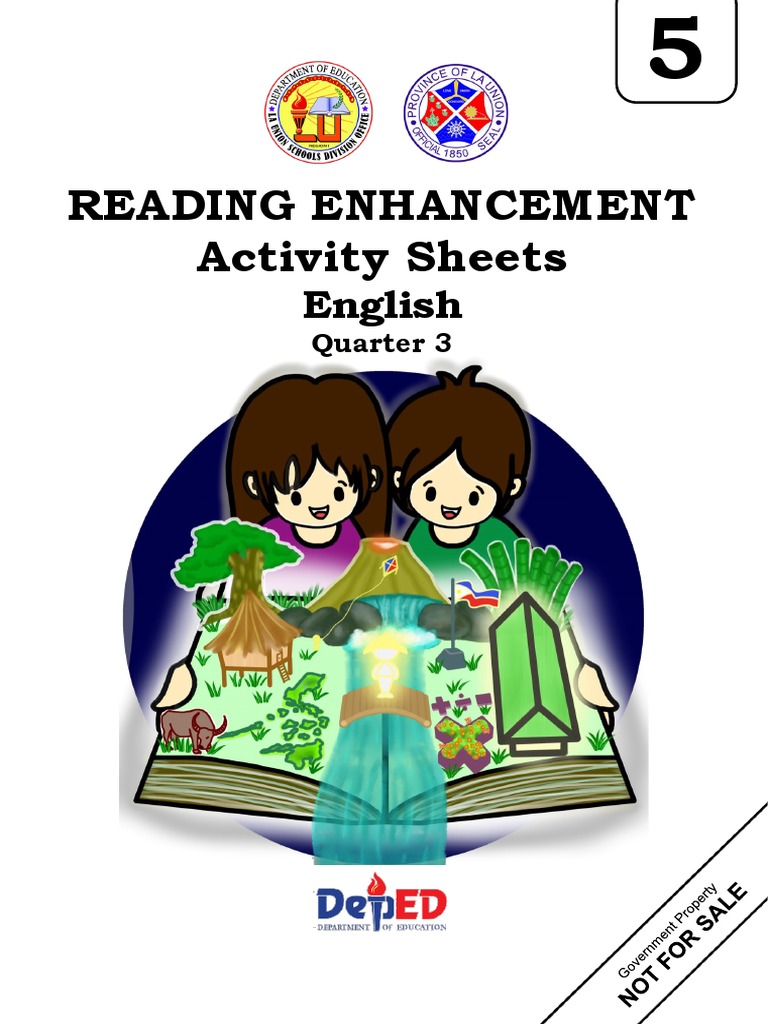 Reading Enhancement Activity Sheets: English | PDF | Hand Washing | Disinfectant