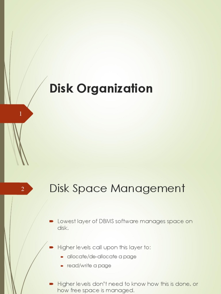 Disk Organization | PDF | Computer File | Data