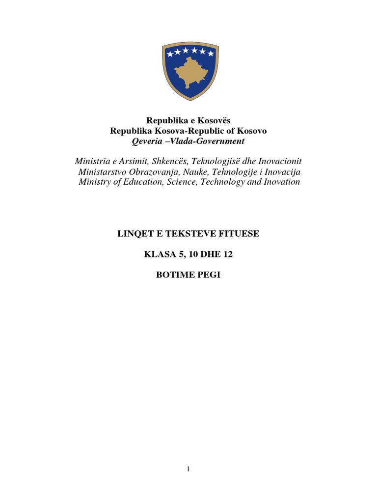 Republika e Kosovës Republika Kosova-Republic of Kosovo | PDF