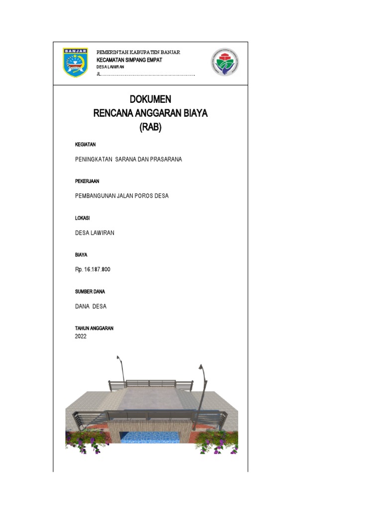 Rab Jembatan Beton Desa Lawiran | PDF