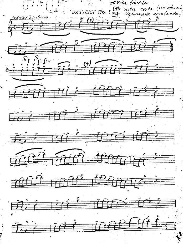 Basic Jazz Conception For Saxophone Vol 1 | PDF