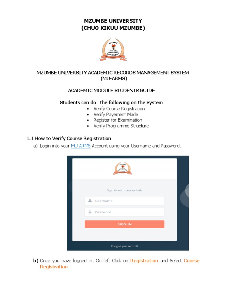Mzumbe University (Chuo Kikuu Mzumbe) | PDF | Login | Service Industries