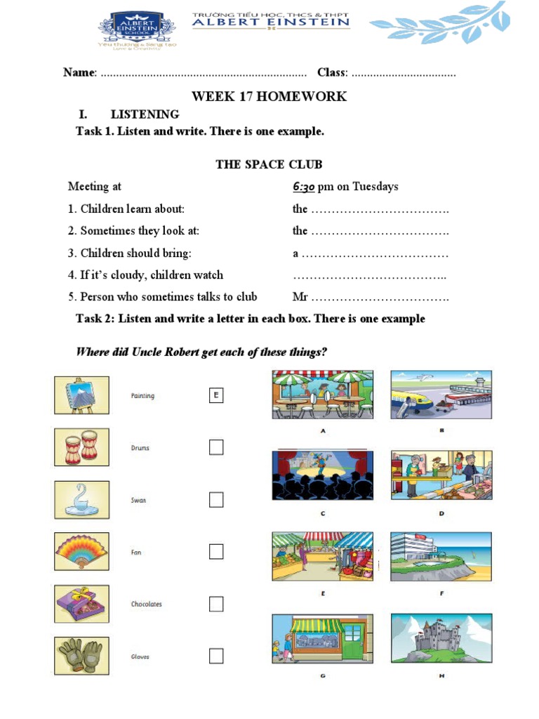 (180 bản) Unit 7 - Weekend homework 17 | PDF