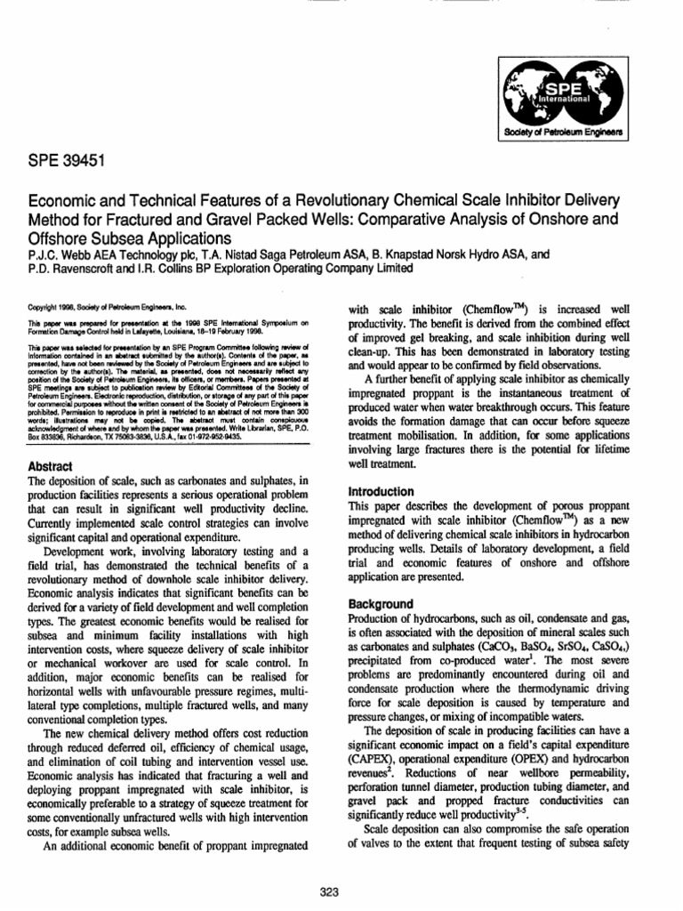 Anti Incrustant en Pozos - Fracturados y Empaqueta | PDF | Diffusion | Porosity