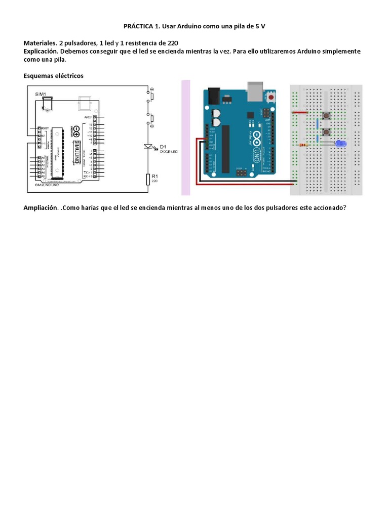 P1 Usar Arduino Como Una Pila de 5 V | PDF