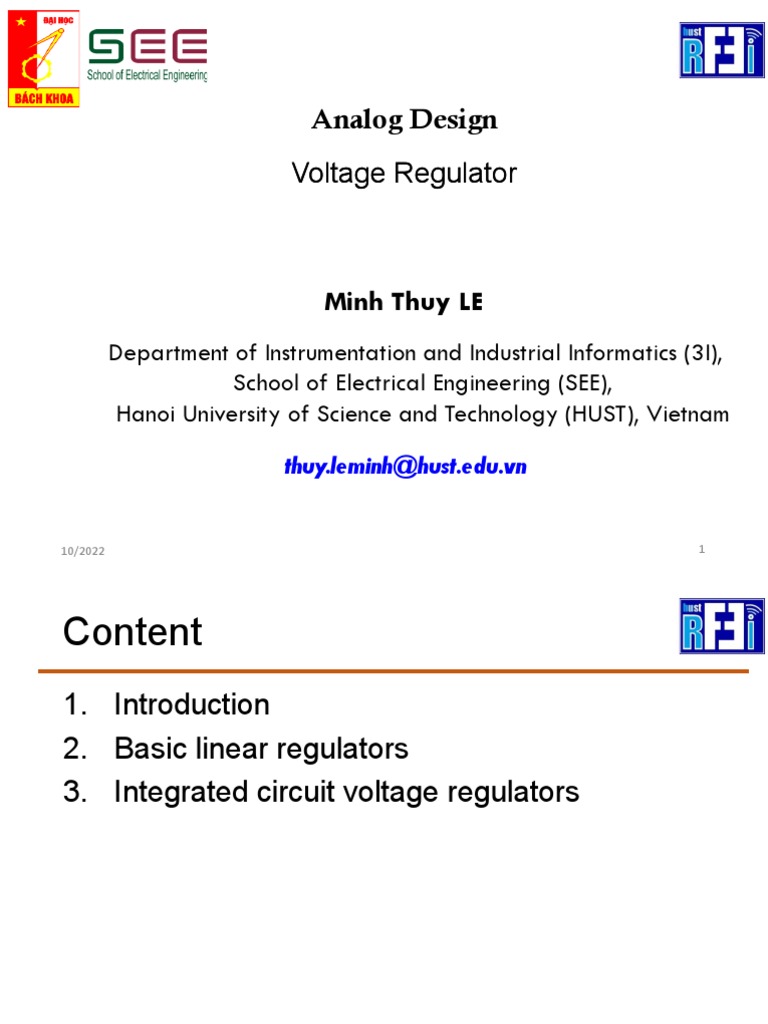 Analog Design: Voltage Regulator Voltage Regulator | PDF | Electronic Engineering | Electrical ...