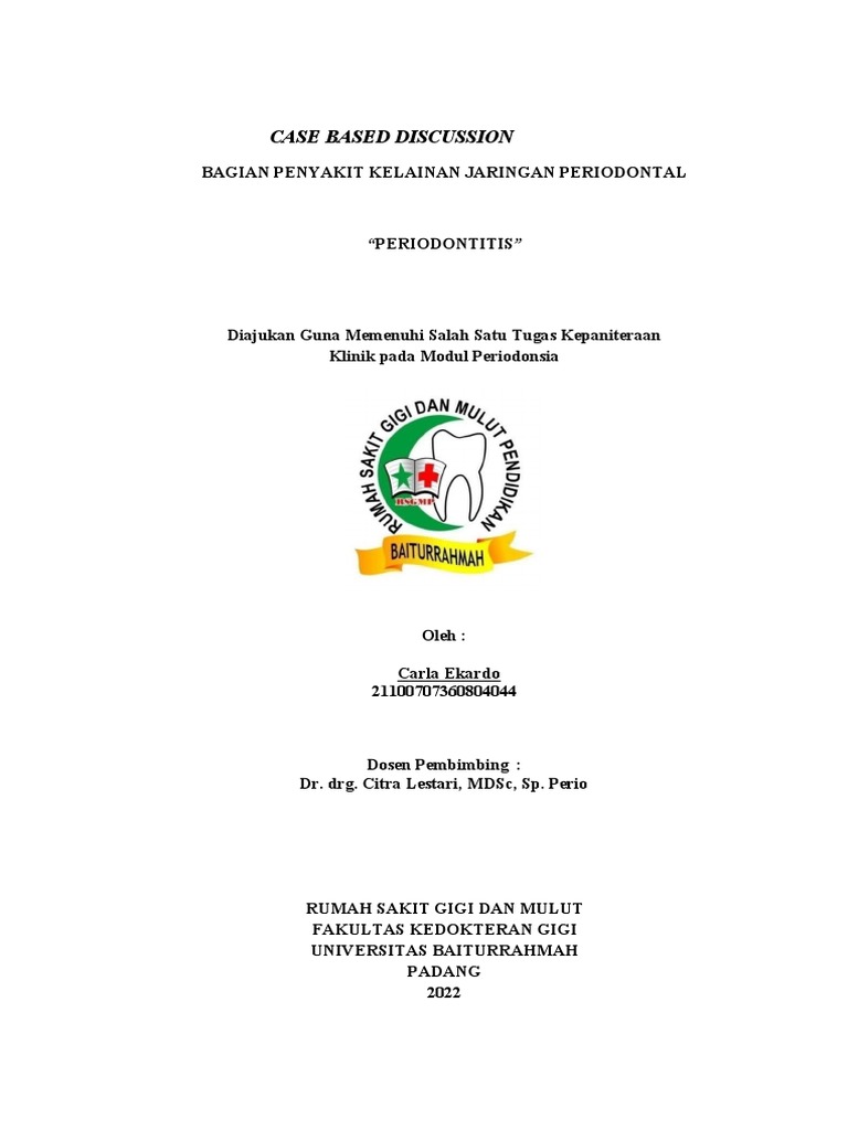 CBD Periodontitis (Carla 21-044) | PDF