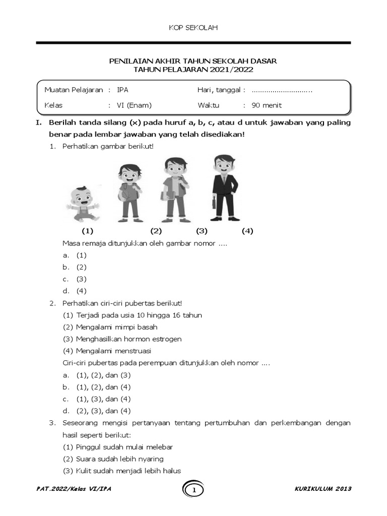 4.soal Pat Ipa Kelas 6 | PDF