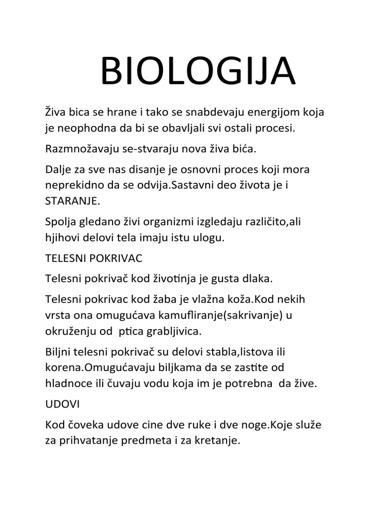 Biologija | PDF