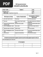 Job Safety Analysis: 1 Confined Space Entry JSA Example | PDF ...