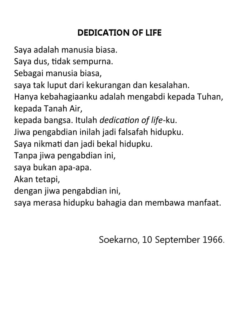 Dedication of Life | PDF | Pengembangan Diri