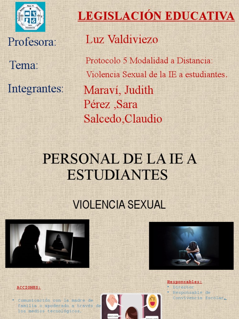 Protocolo 5 | PDF | Violación | Acoso sexual
