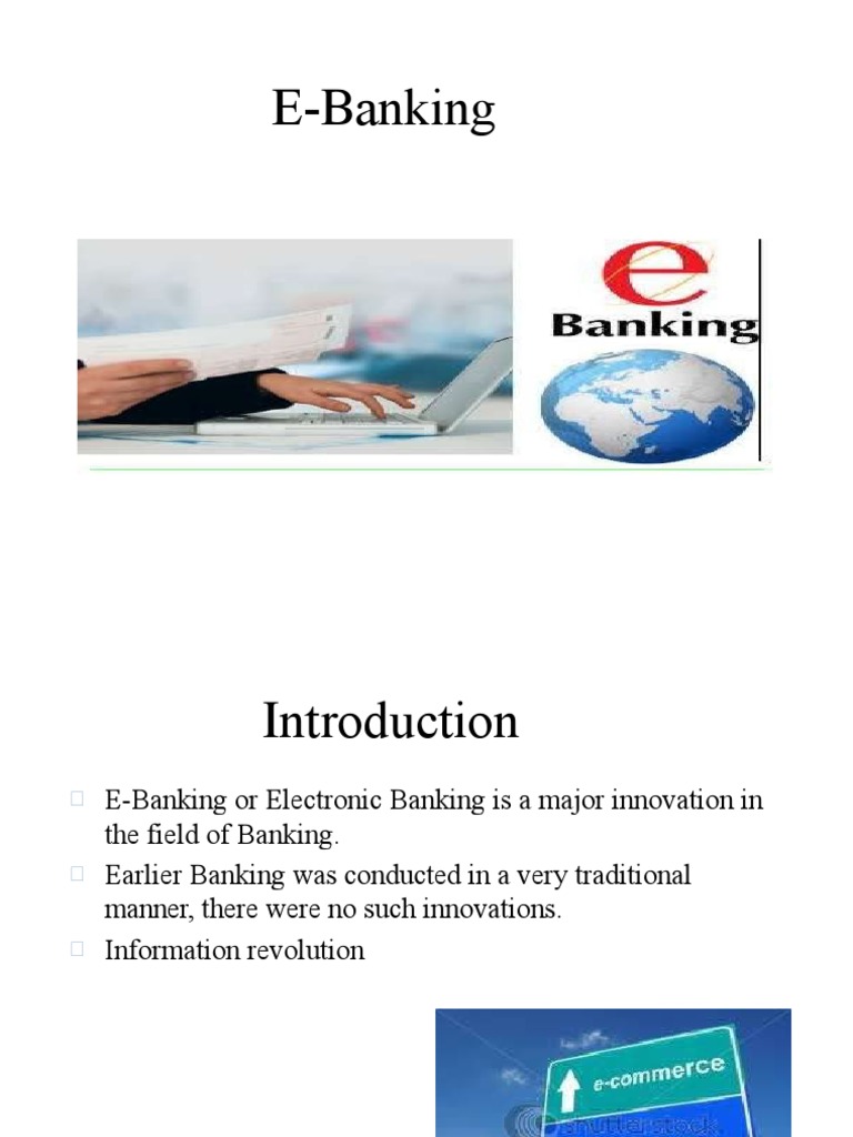 E Banking | PDF | Banks & Banking | Online Banking
