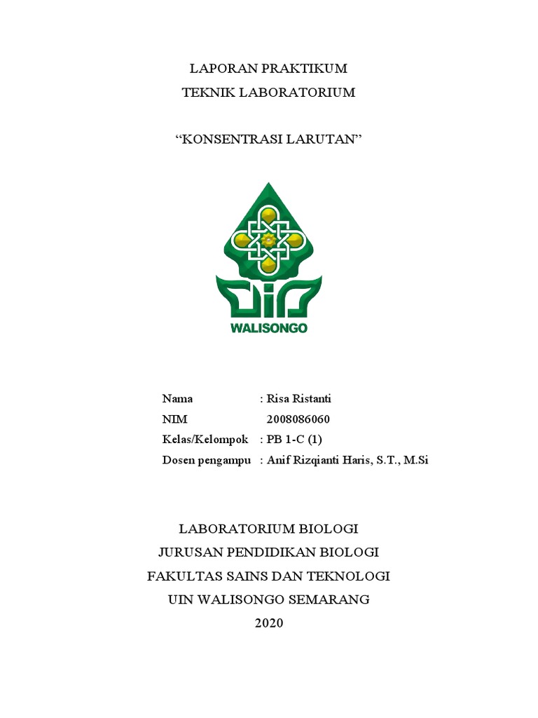 Konsentrasi Larutan Pembuatan Larutan Pe | PDF | Pengembangan Diri ...