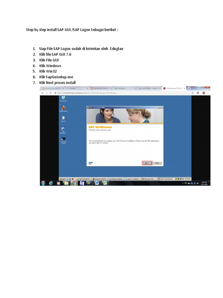 Step by Step Install SAP GUI | PDF | Bisnis | Komputer