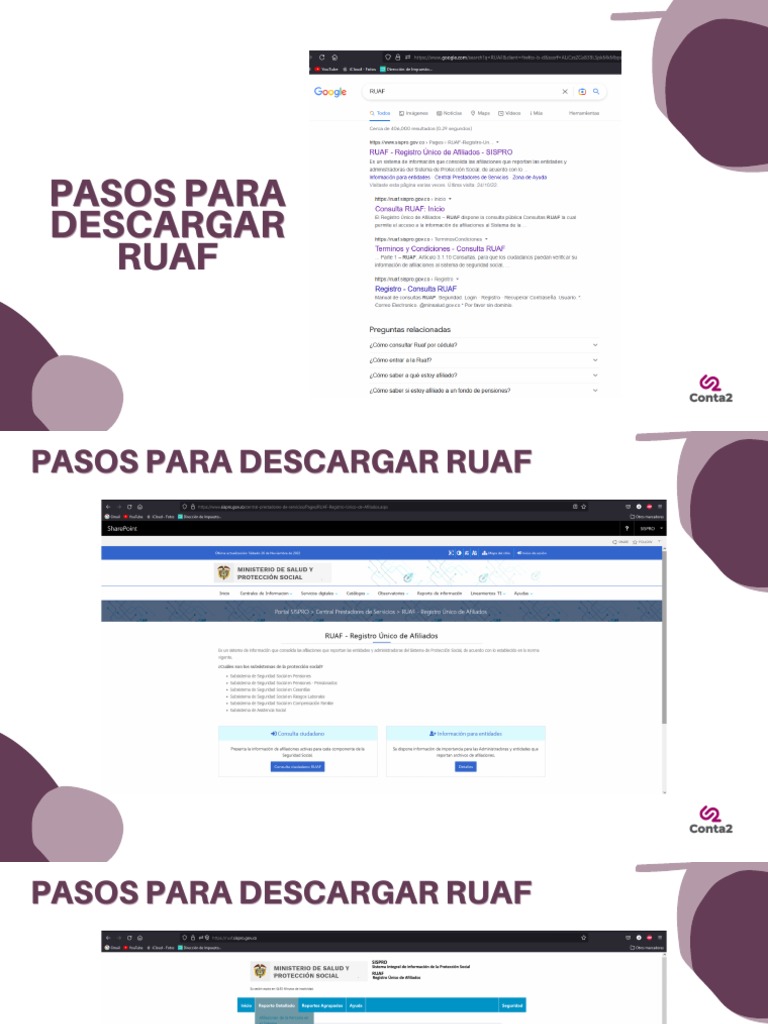Pasos para Descargar Ruaf | PDF