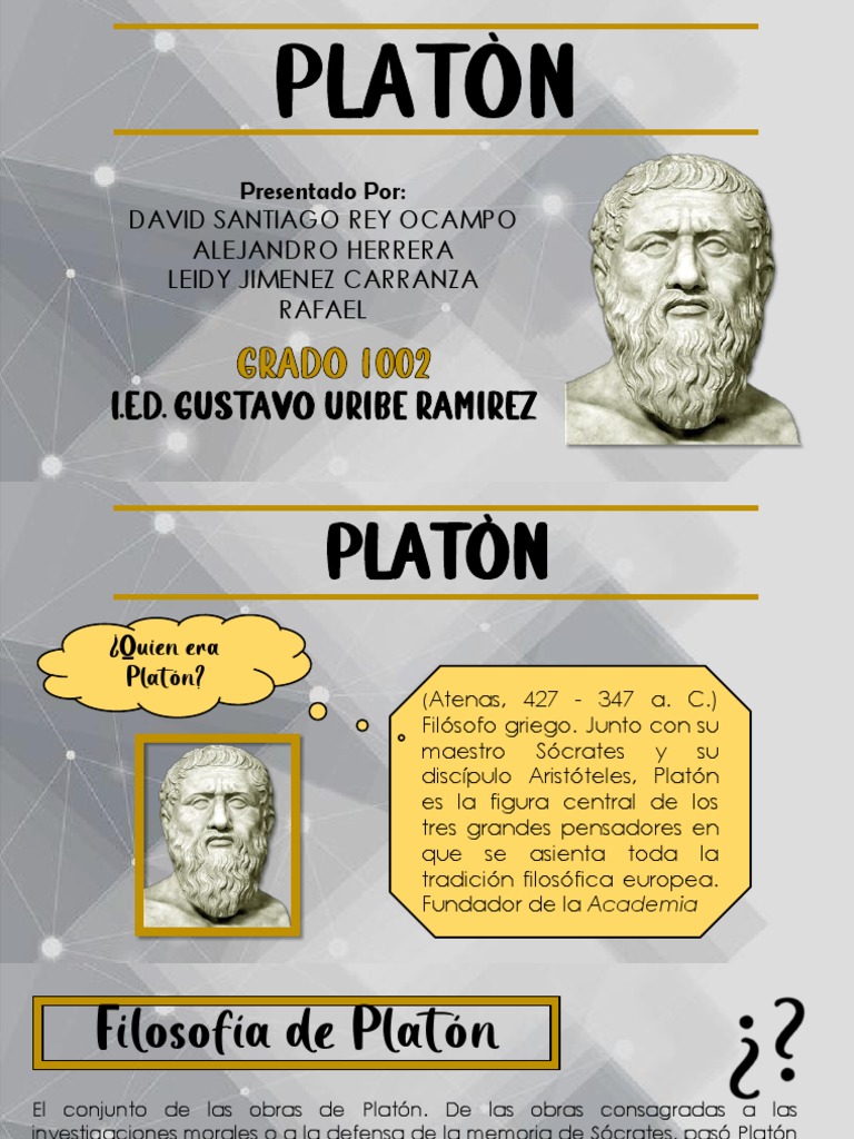 Platon Diapositivas | PDF | Platón | Sócrates