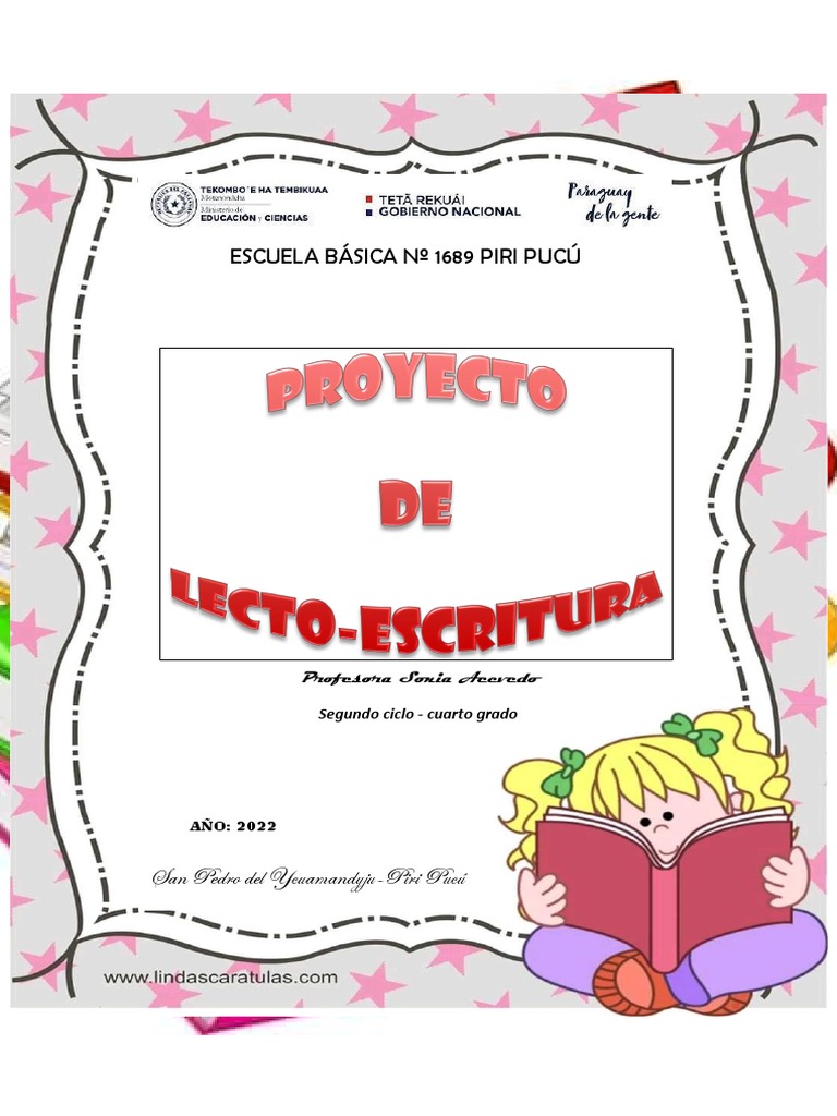 PROYECTO DE LECTo-escritura | PDF | Evaluación | Aprendizaje