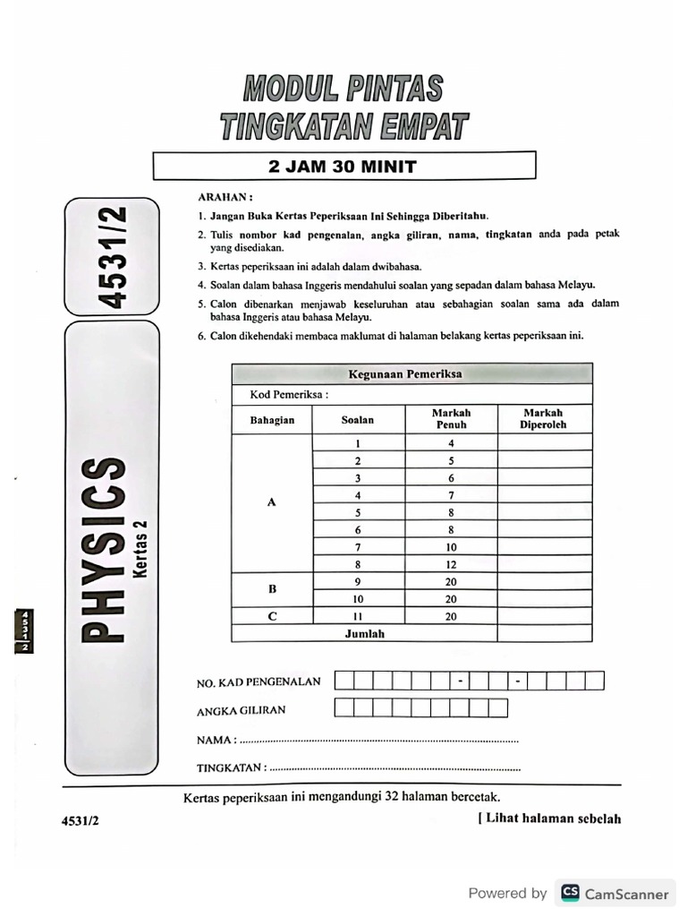 Modul Pintas T4 2021 FIZIK | PDF