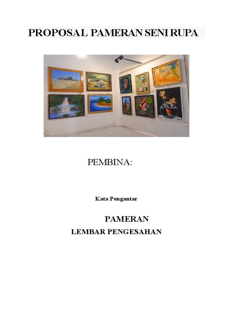 PROPOSAL PAMERAN SENI RUPA | PDF