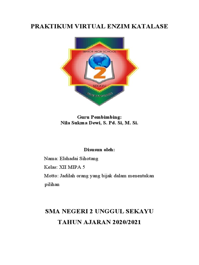 Praktikum Virtual Enzim Katalase | PDF