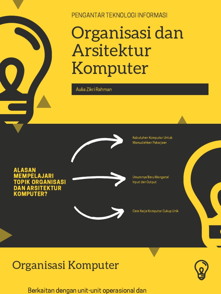 Organisasi Dan Arsitektur Komputer - Pertemuan 3 | PDF