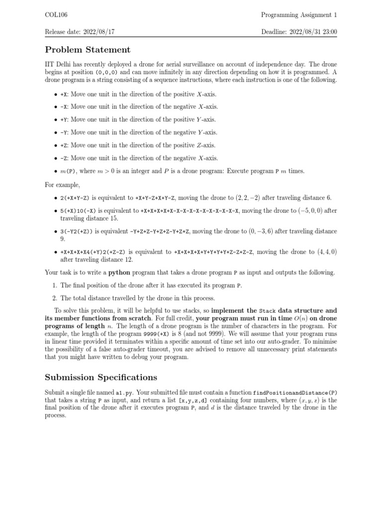 Col106 1 | PDF | String (Computer Science) | Software Engineering