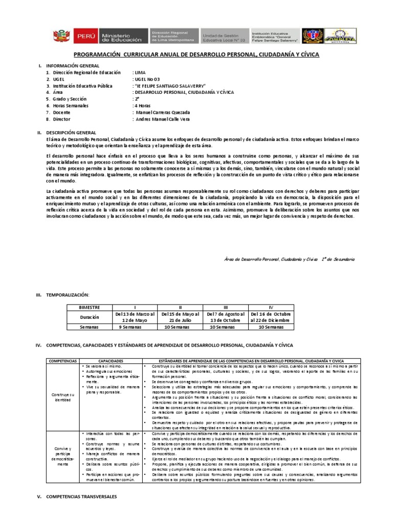 DPCC 2do | PDF | Aprendizaje | Las emociones