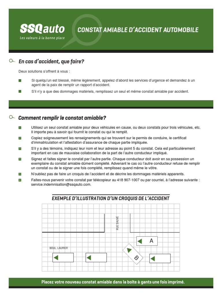 Constat Amiable | Download Free PDF | Permis de conduire | Véhicules