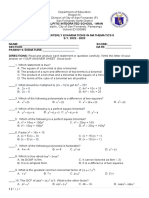 Math Reviewer Grade 8 1st Quarter | PDF | Fraction (Mathematics ...