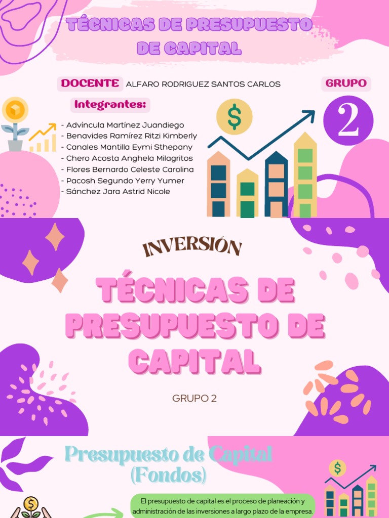Técnicas de Presupuesto de Capital | PDF | Inversiones | Presupuesto