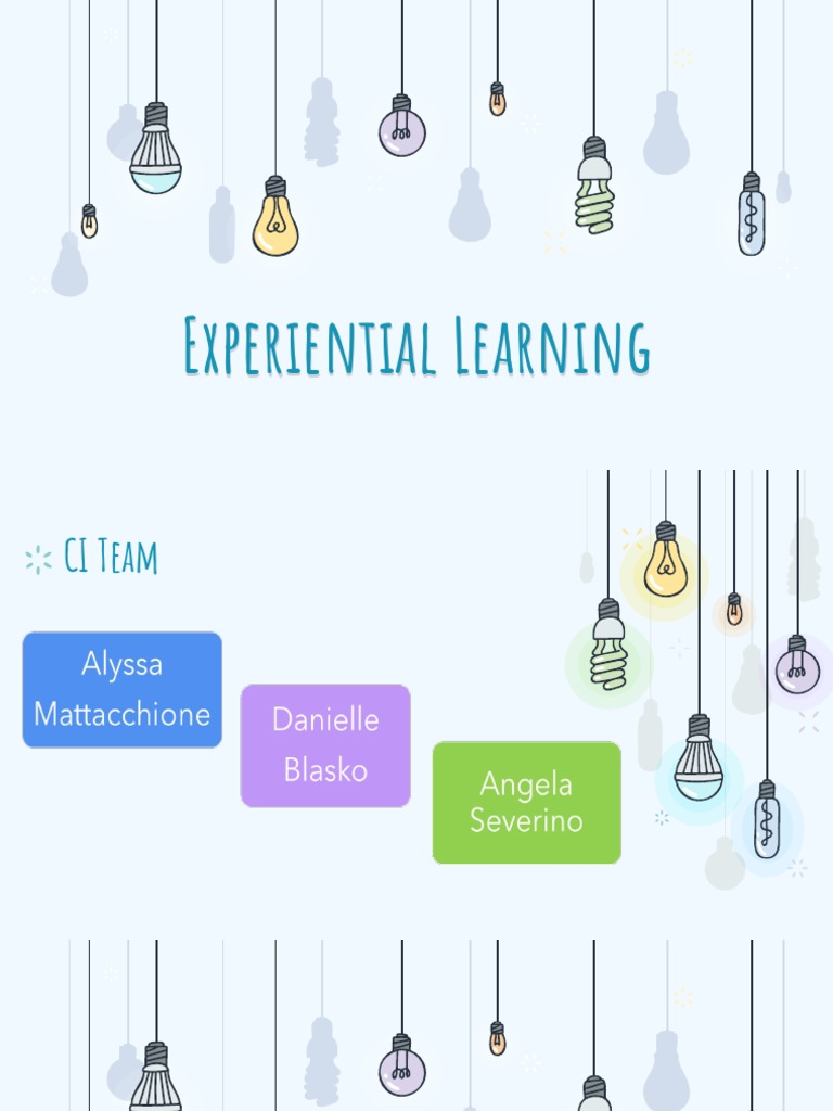 Experiential Learning | PDF | Learning | Behavioural Sciences