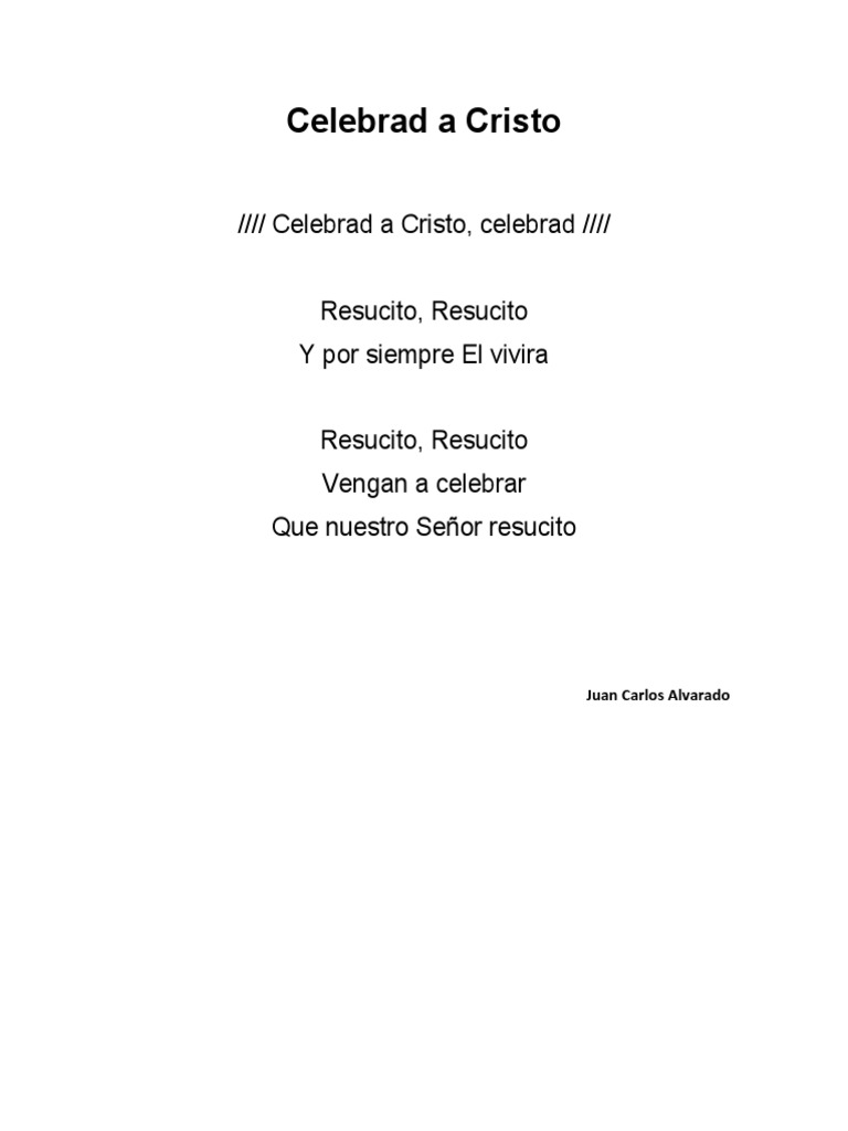 Celebrad A Cristo | PDF