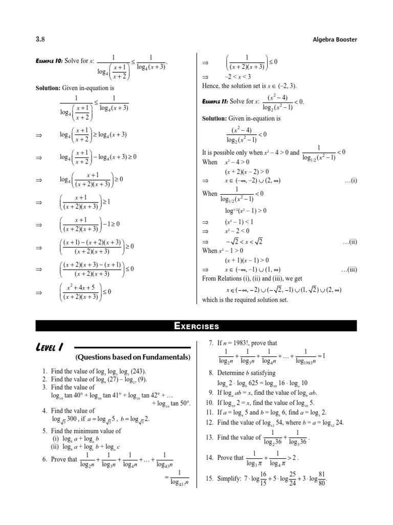 JEE Main and Advanced | PDF | Function (Mathematics) | Logarithm