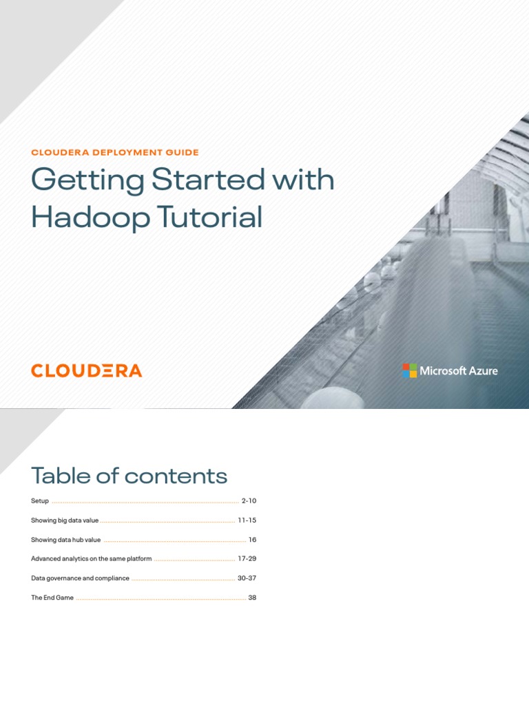 Cloudera Msazure Hadoop Deployment Guide Pdf Apache Hadoop Apache Solr