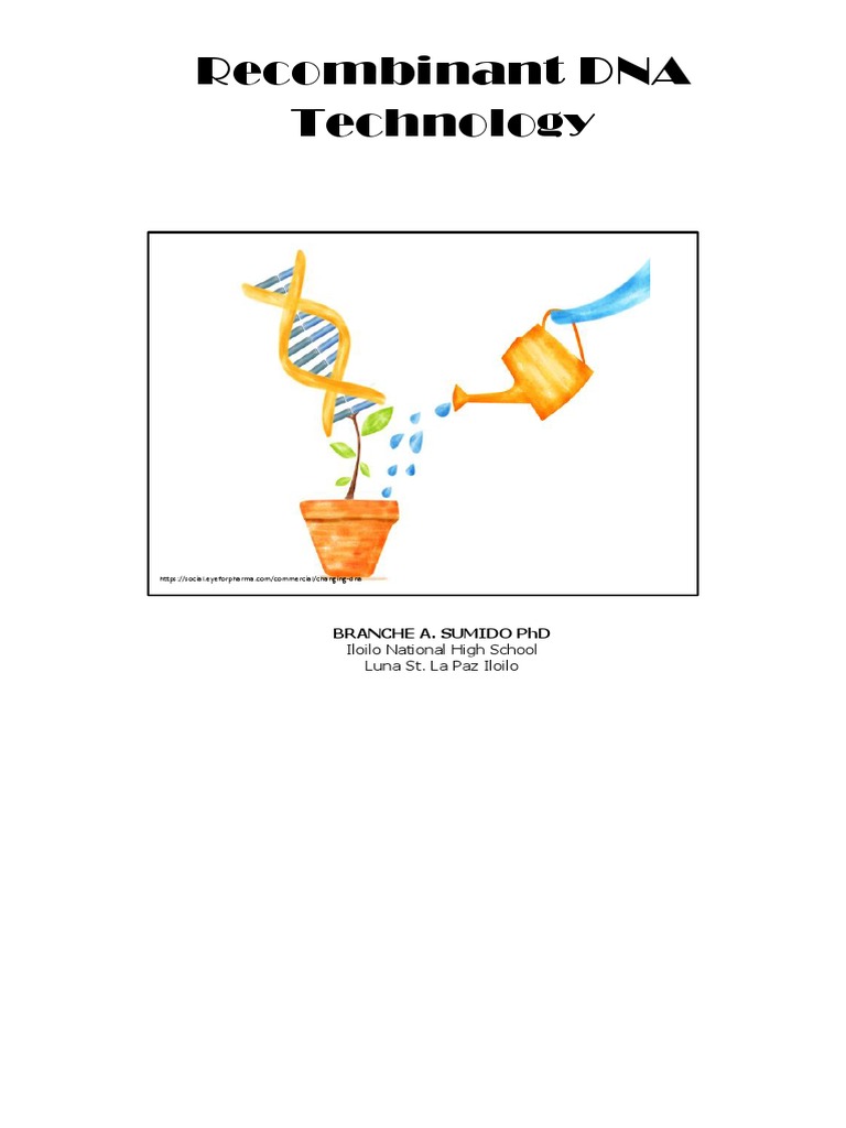 Biology Module 1 Lesson 3 Recombinant DNA Technology | Download Free ...
