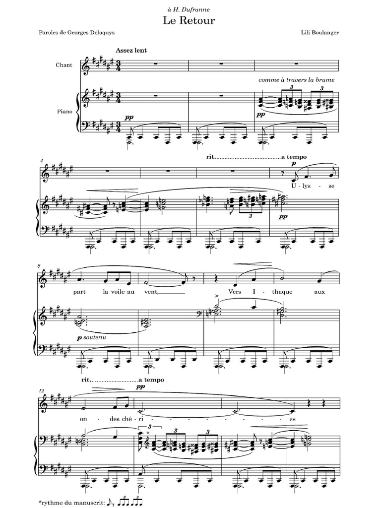 Boulanger - Le Retour | PDF