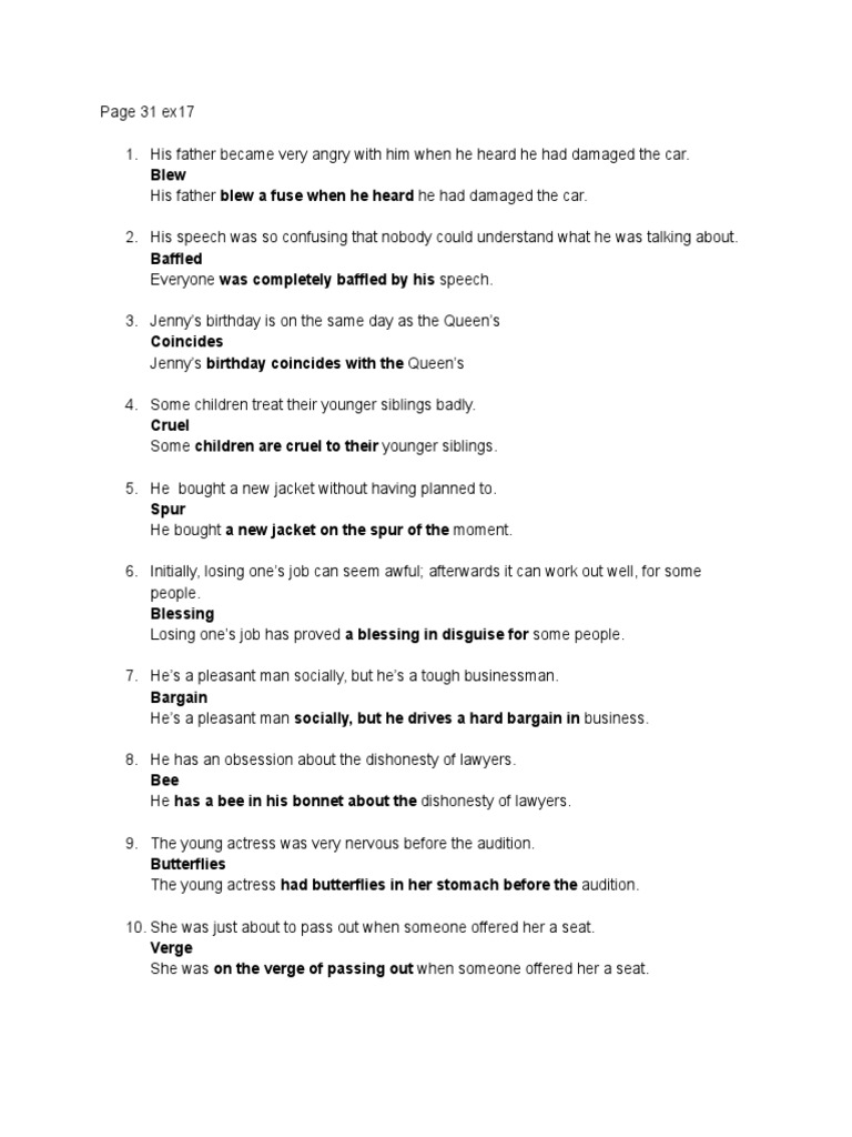 Idioms and Expressions Practice | PDF