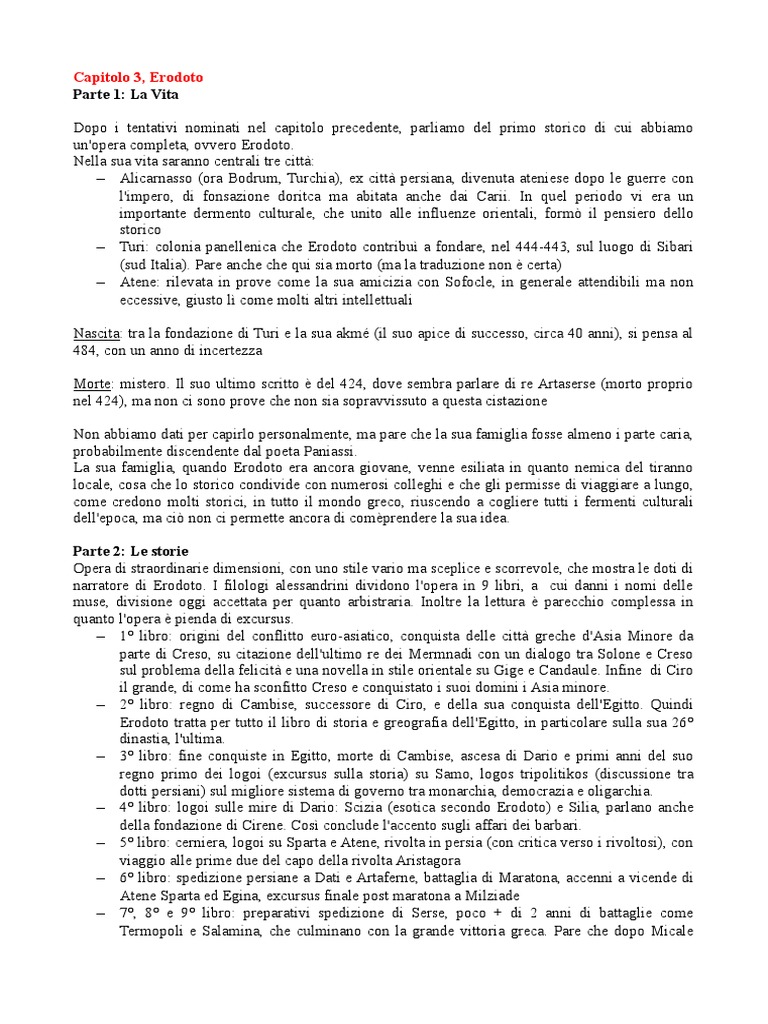 Capitolo 3, Erodoto | PDF