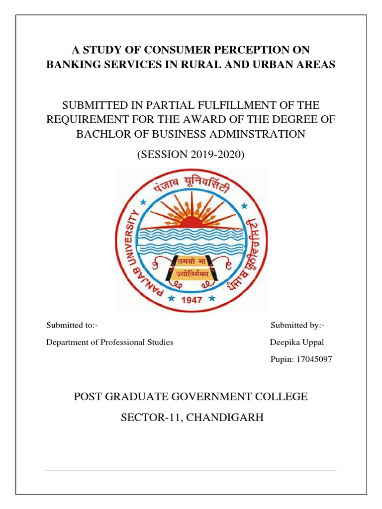 Final Deepika | PDF | Banks | Survey Methodology