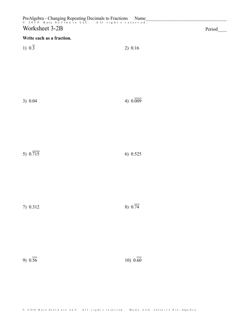 Worksheet 3-2B | PDF