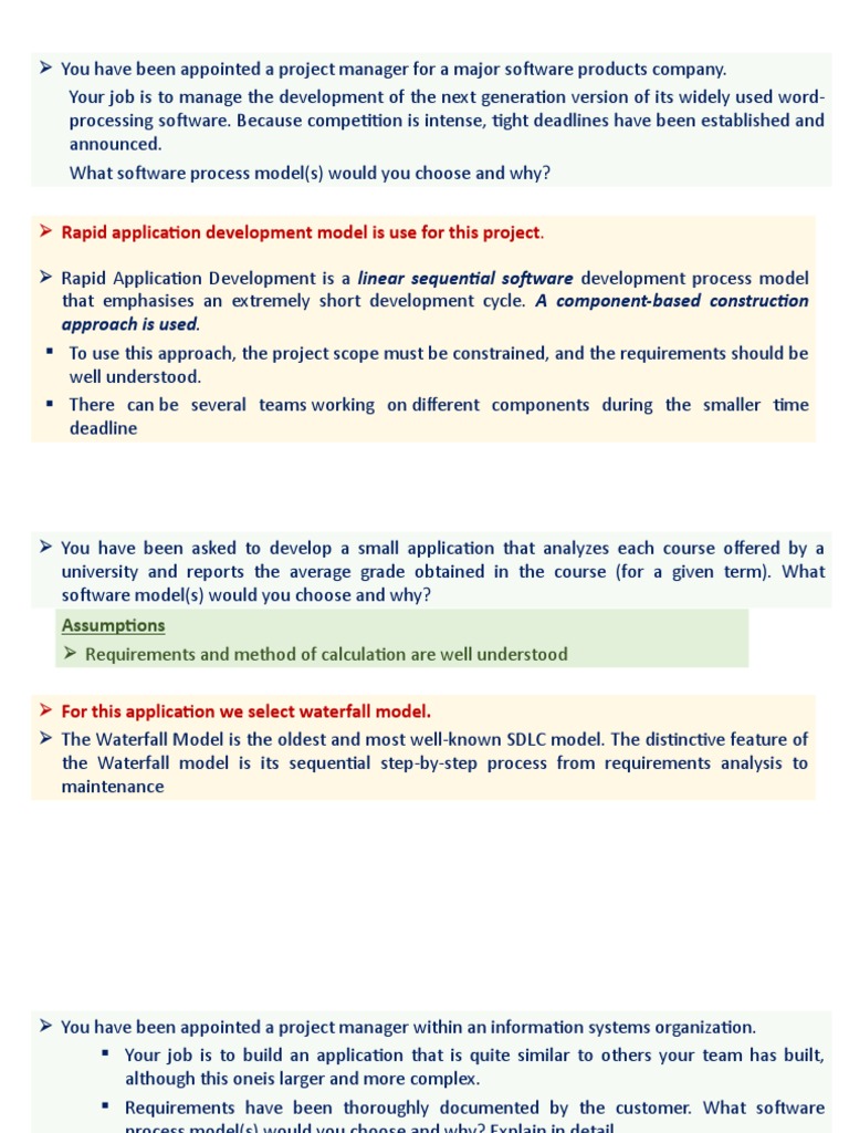 Software Process Models | Download Free PDF | Software Development ...