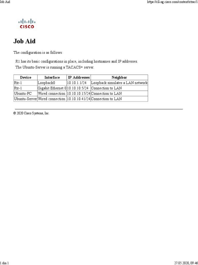 Job Aid | PDF