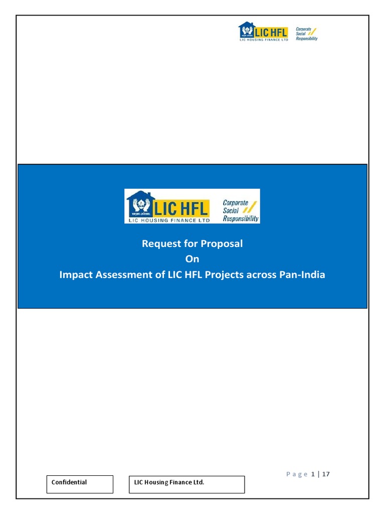 LIC HFL CSR Project Impact Assessment | PDF | Methodology | Corporate ...