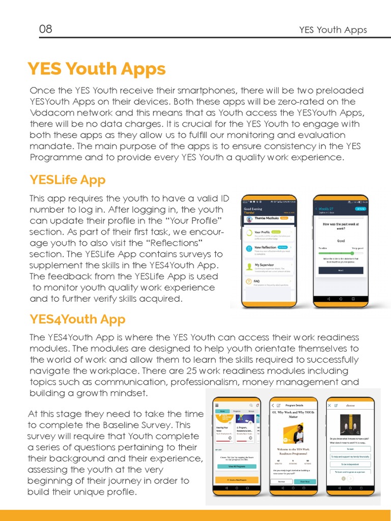 YES4Youth App Onboarding Guide | PDF