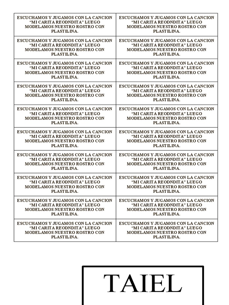Escuchamos Y Jugamos Con La Cancion Pdf