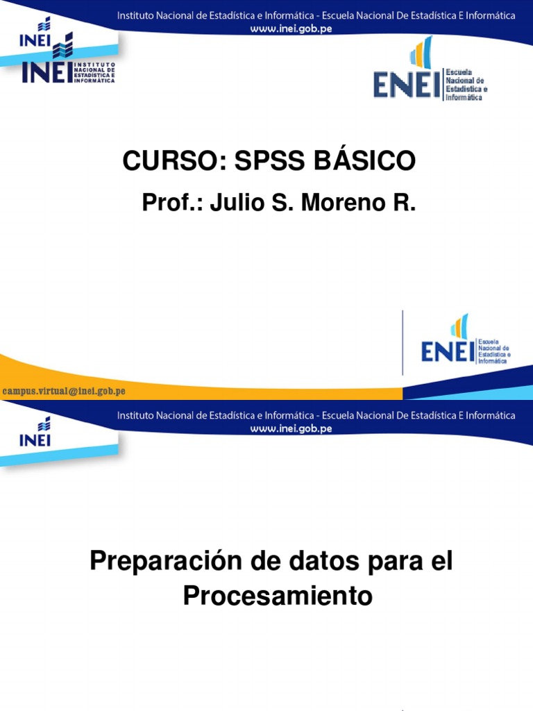 SPSS BASICO-ENEI-Clase 02 | PDF | Cuestionario