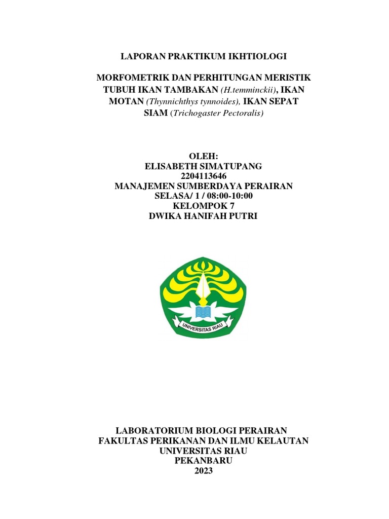 Morfometri Ikan Helostomatidae | PDF