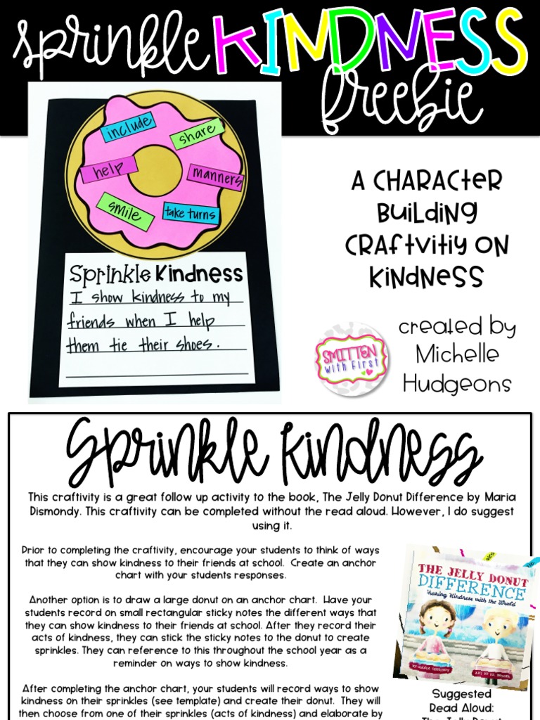 Sprinkle Kindness Donut Activity | PDF