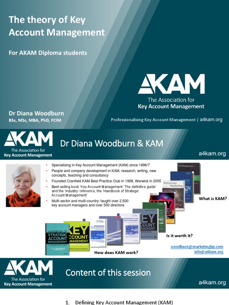 The Theory of Key Account Management: For AKAM Diploma Students | PDF ...